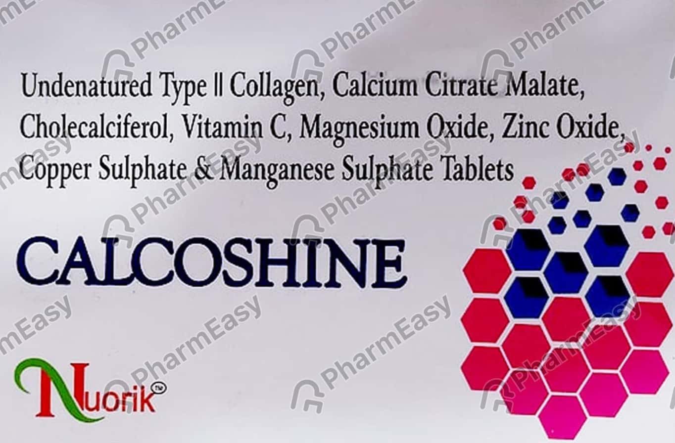 Buy Calcoshine Strip Of 10 Tablets Online & Save Up to 24% at PharmEasy