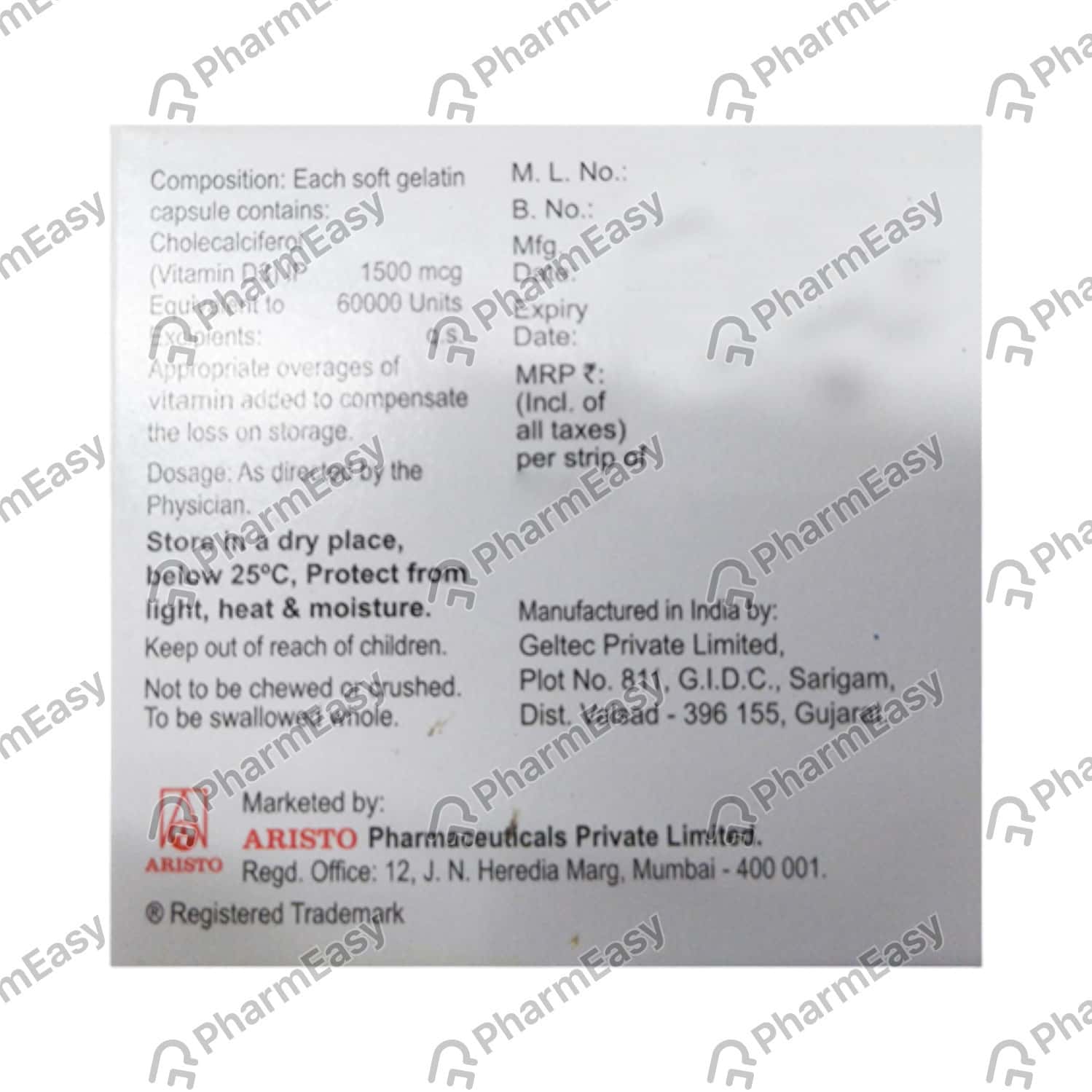 Super D3 60000 IU Softgel Capsule (4): Uses, Side Effects, Price ...