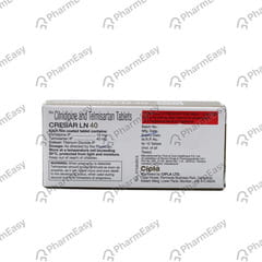 Cresar Ln 40/10mg Strip Of 10 Tablets: Uses, Side Effects, Price ...