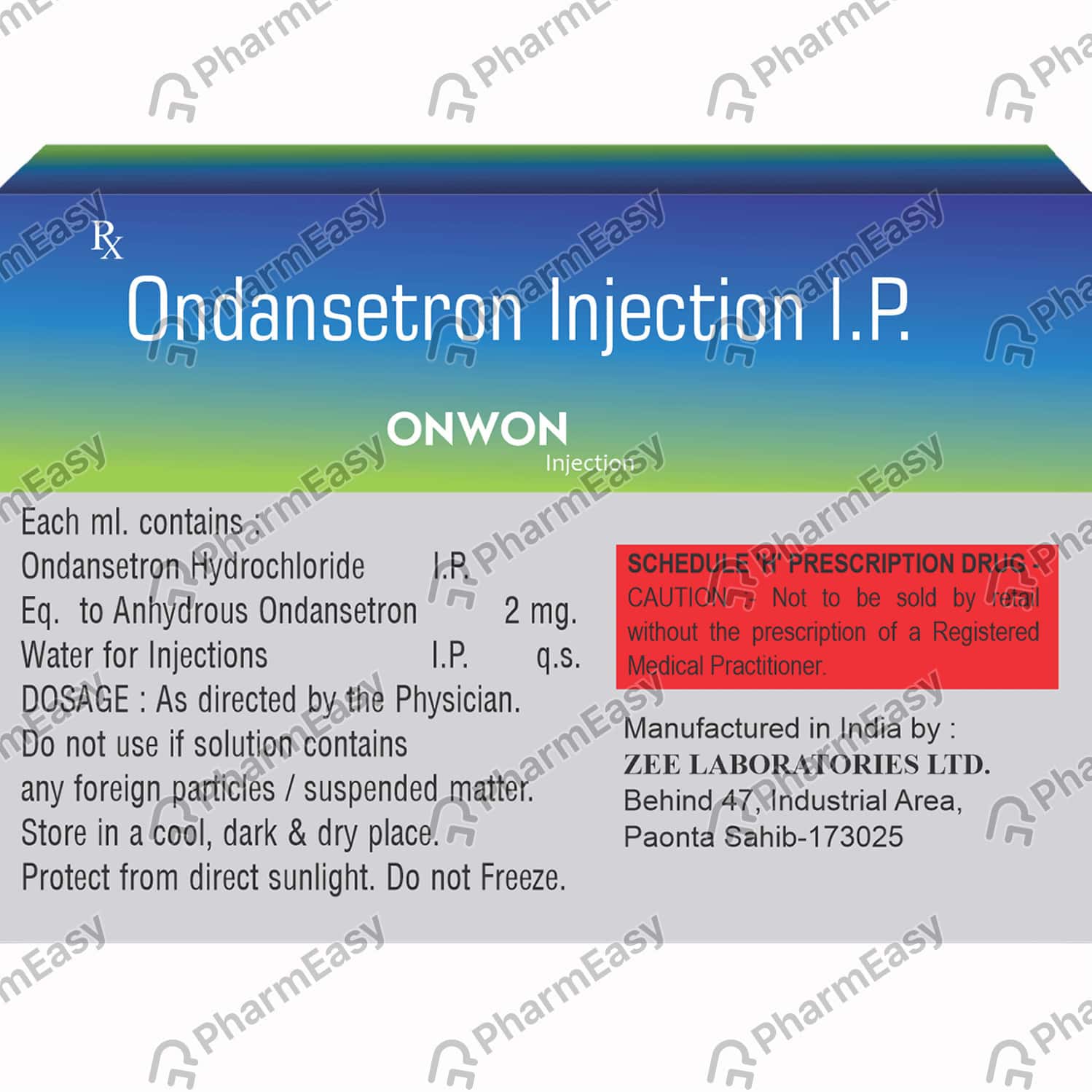 Buy Onwon 2 MG/ML Injection (2) Online at Flat 15% OFF | PharmEasy