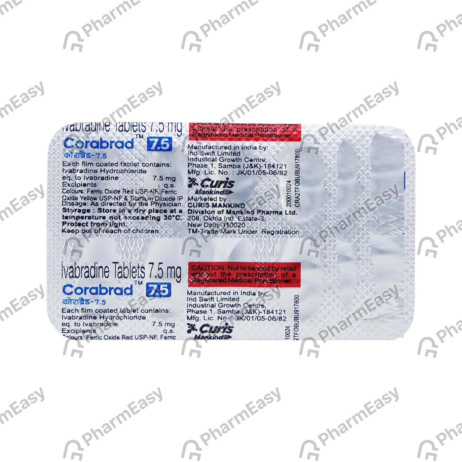 Corabrad 7.5 MG Tablet (10): Uses, Side Effects, Price & Dosage | PharmEasy