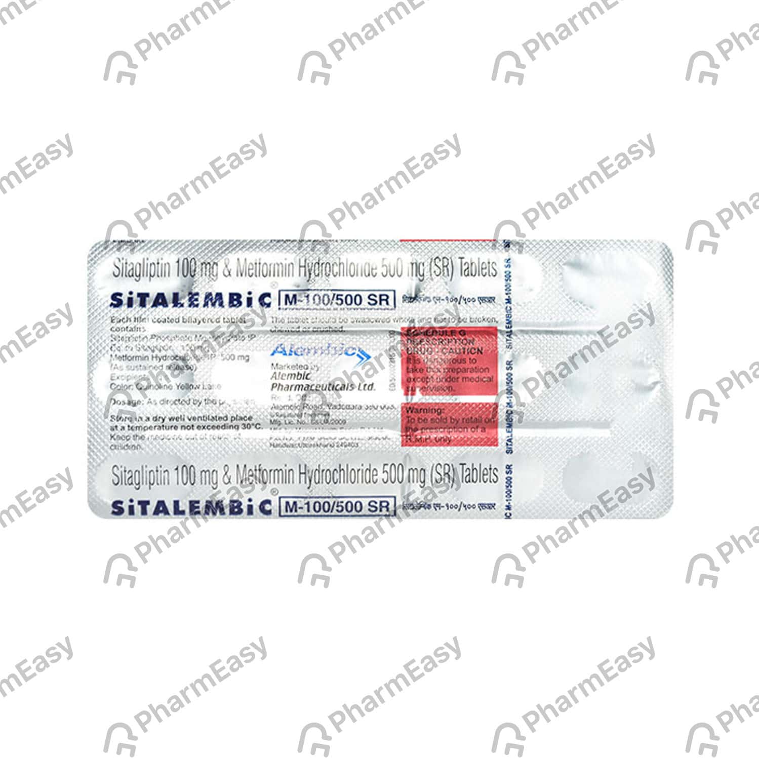 Sitalembic M Sr 100/500mg Strip Of 15 Tablets: Uses, Side Effects ...