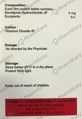 Beniflo 4 MG Tablet (15): Uses, Side Effects, Price & Dosage | PharmEasy