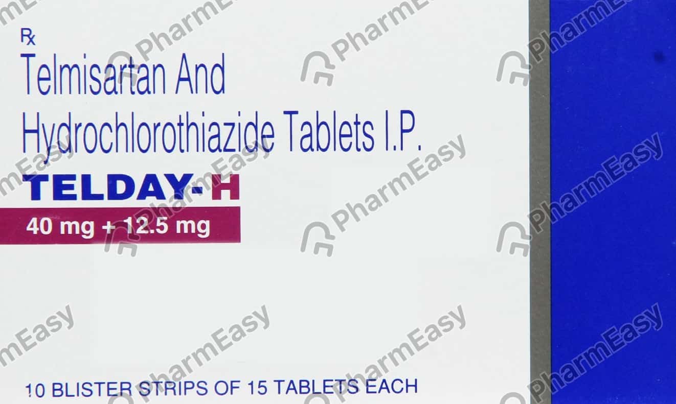 Telday H 40mg Strip Of 15 Tablets: Uses, Side Effects, Price & Dosage ...