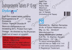Dydrogest Tablet: Uses, Side-effects, Price, Dosage & More Info - PharmEasy