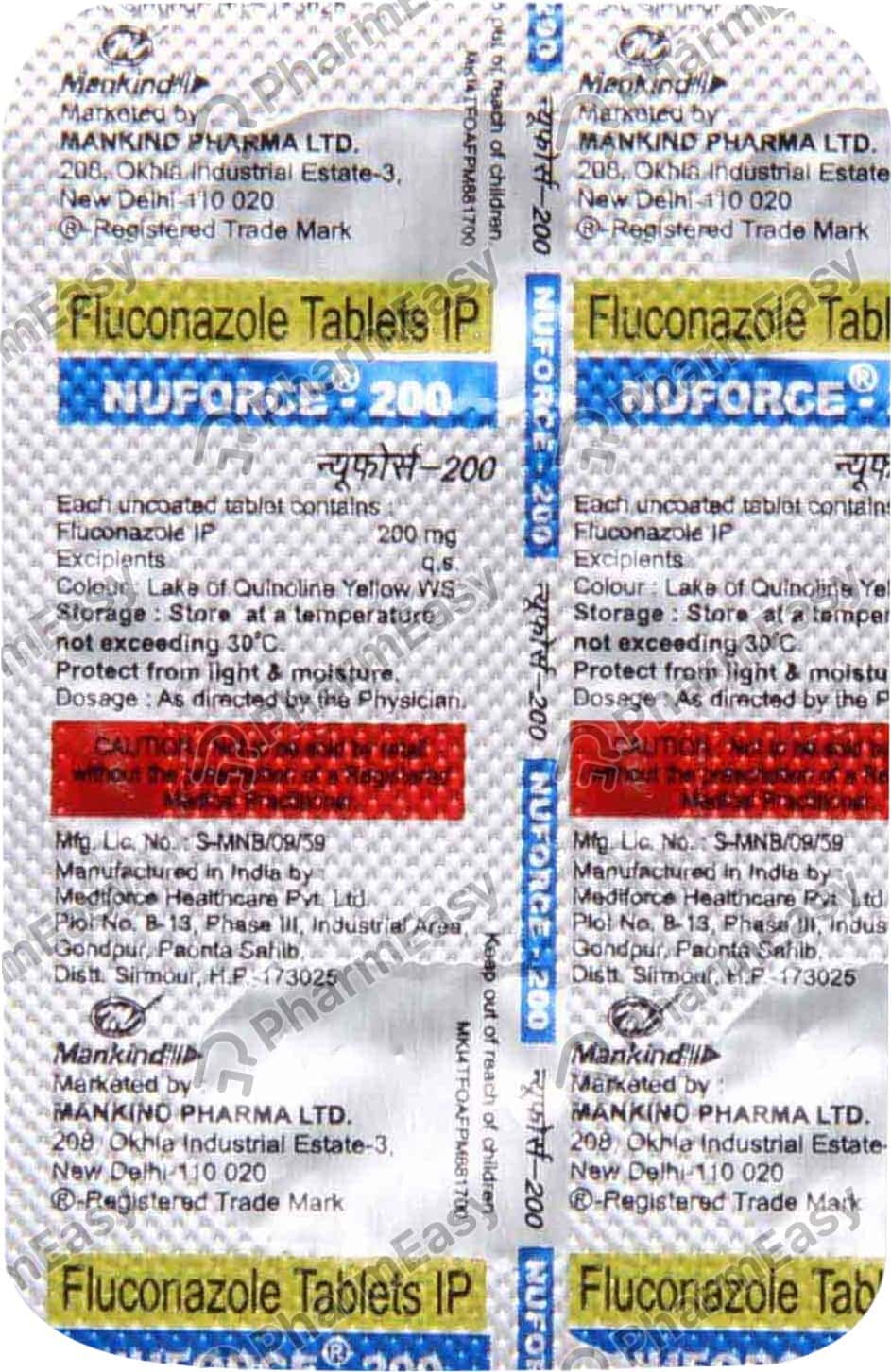 Nuforce 200 MG Tablet (2): Uses, Side Effects, Price & Dosage | PharmEasy