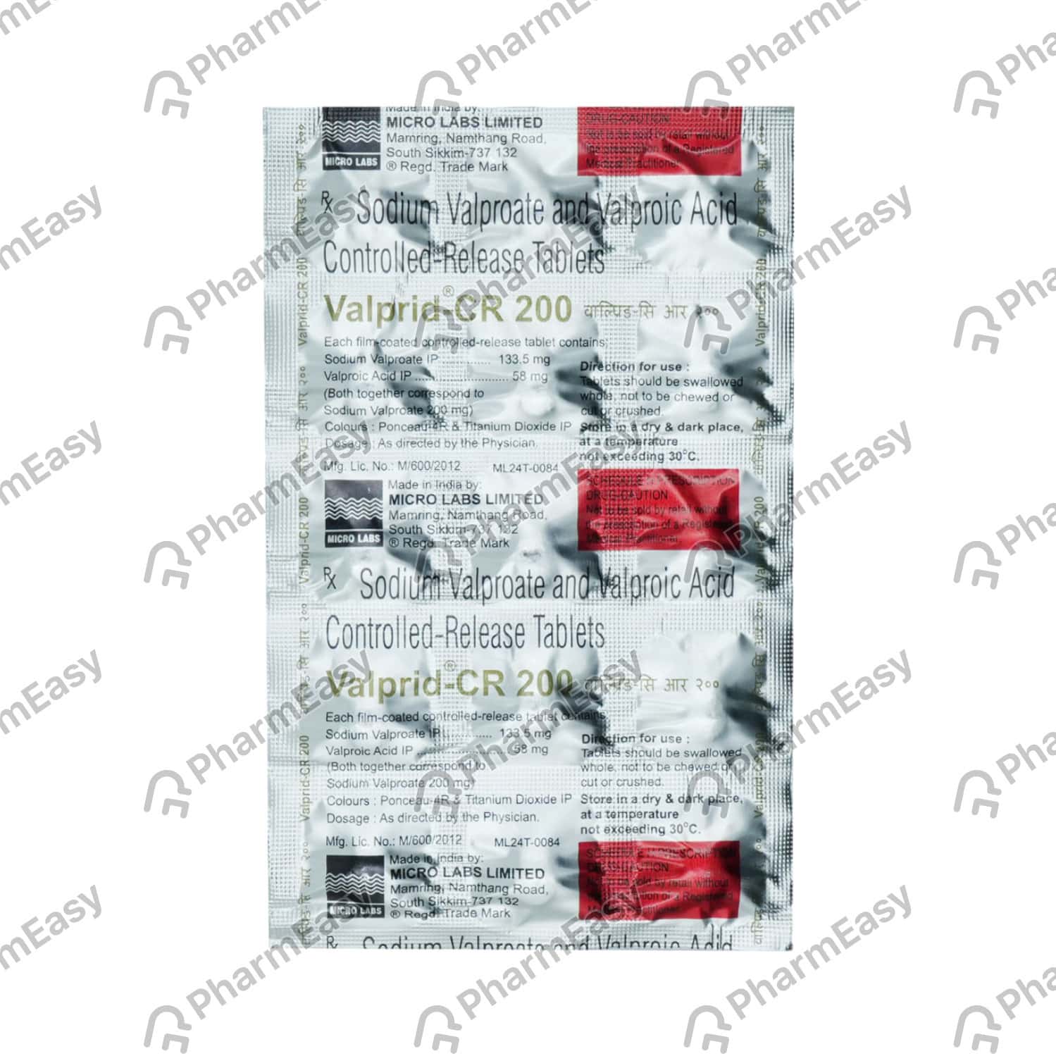 Buy Valprid Cr 200mg Strip Of 15 Tablets Online at Flat 15% OFF | PharmEasy