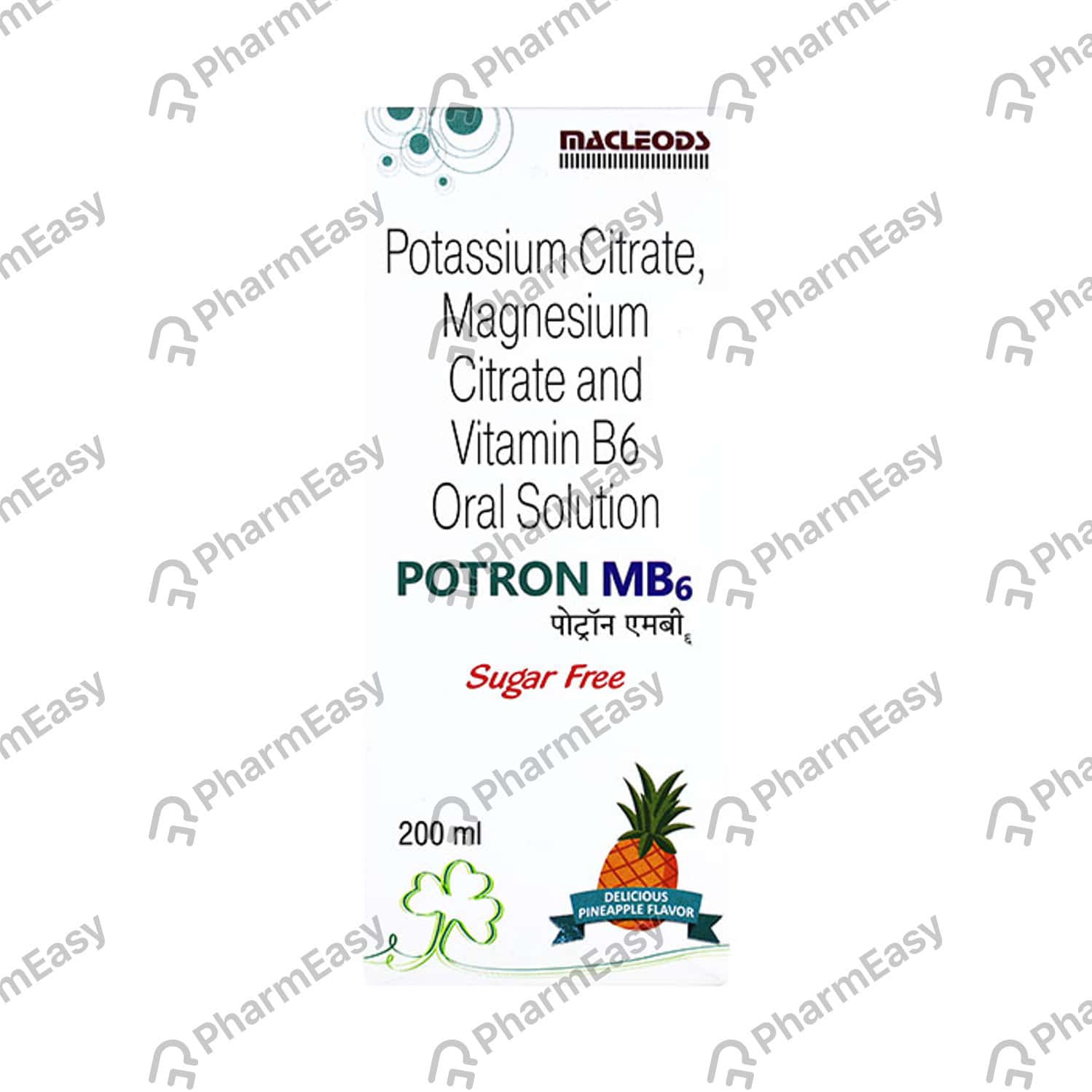 Potron Mb6 Pineapple Flavour Sugar Free Bottle Of 200ml Oral Solution ...