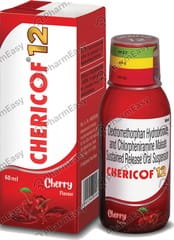 Chericof 12 Cherry Flavour Bottle Of 60ml Suspension: Uses, Side ...