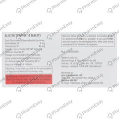 Zeblong T 8/40mg Strip Of 10 Tablets: Uses, Side Effects, Price ...