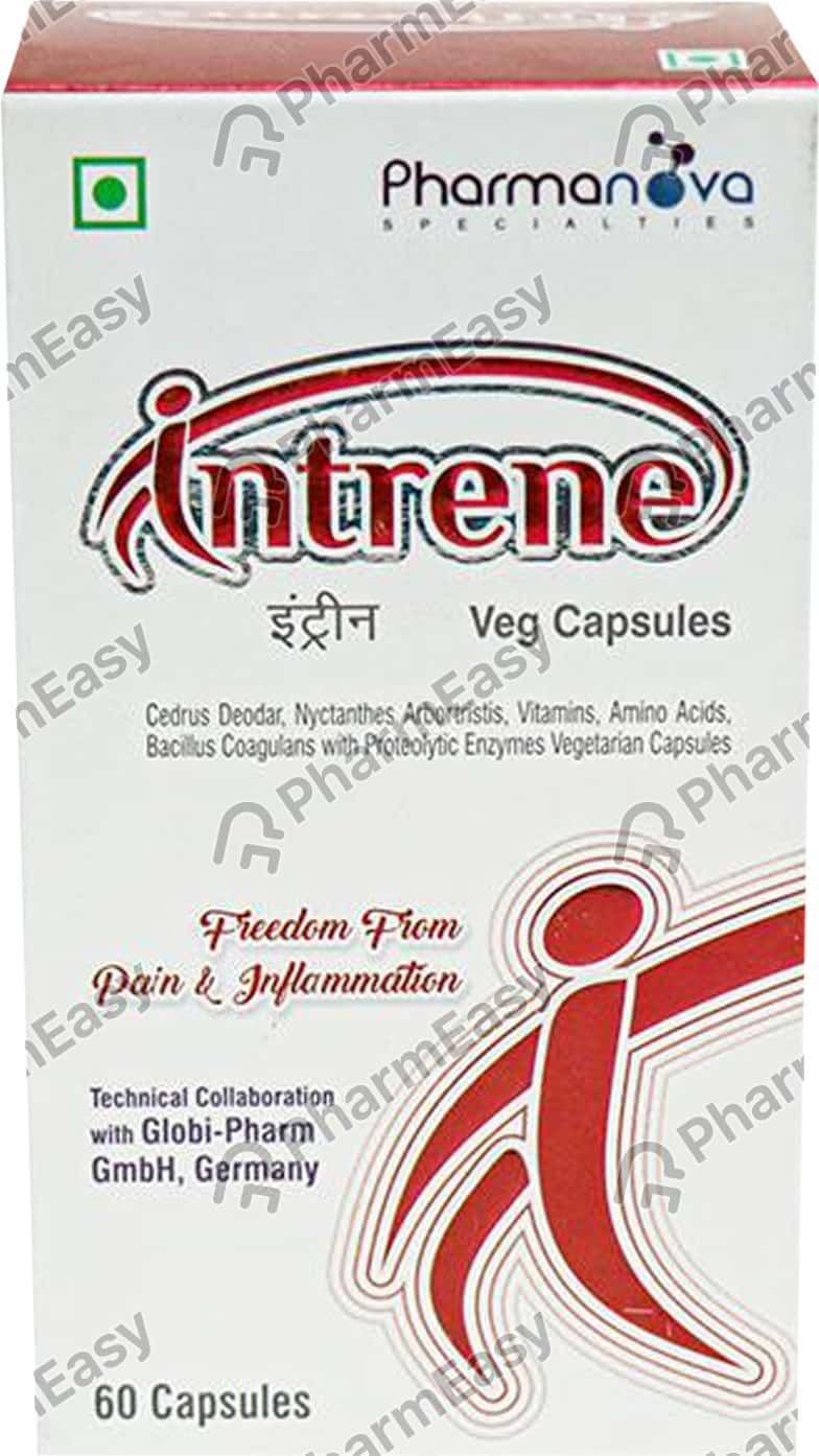 Buy Intrene Bottle Of 60 Veg Capsules Online at Flat 15% OFF | PharmEasy