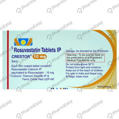 Crestor 10 MG Tablet (15): Uses, Side Effects, Price & Dosage | PharmEasy