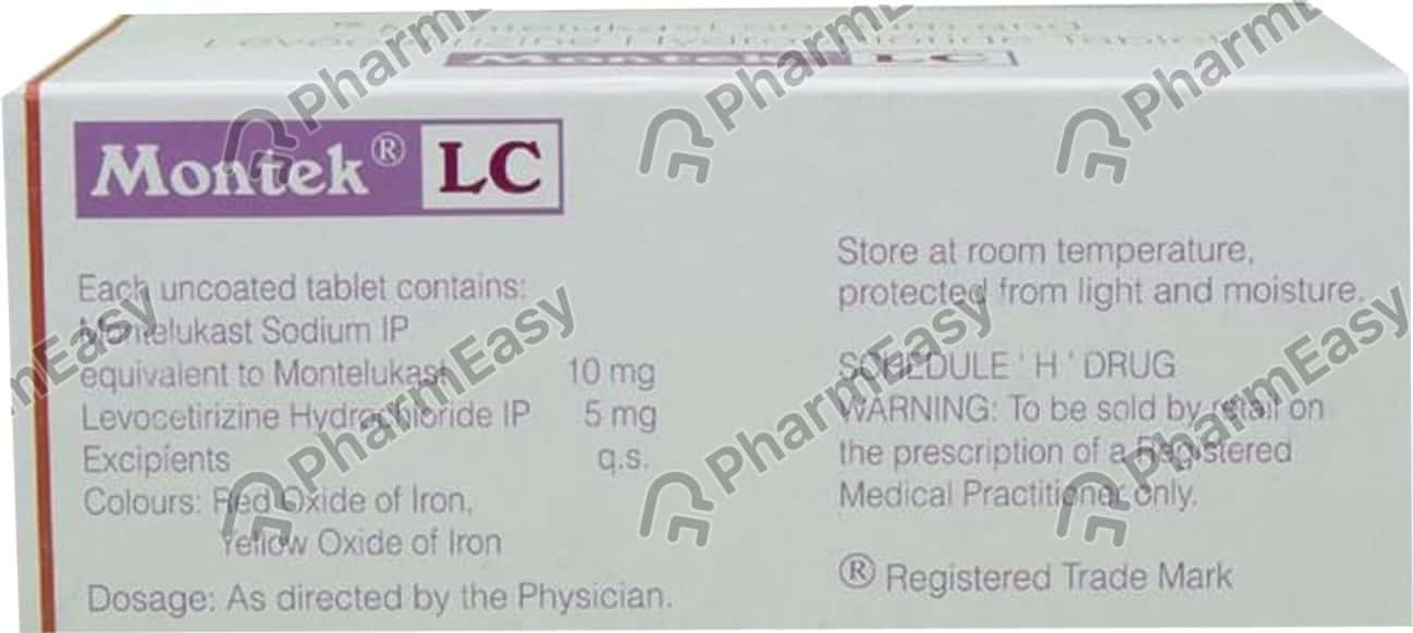 Montek Bl Strip Of 10 Tablets: Uses, Side Effects, Price, Dosage ...