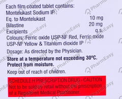 Montek Bl Strip Of 10 Tablets: Uses, Side Effects, Price & Dosage ...