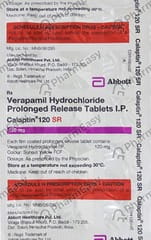 Calaptin Sr 120 MG Tablet (15): Uses, Side Effects, Price & Dosage ...