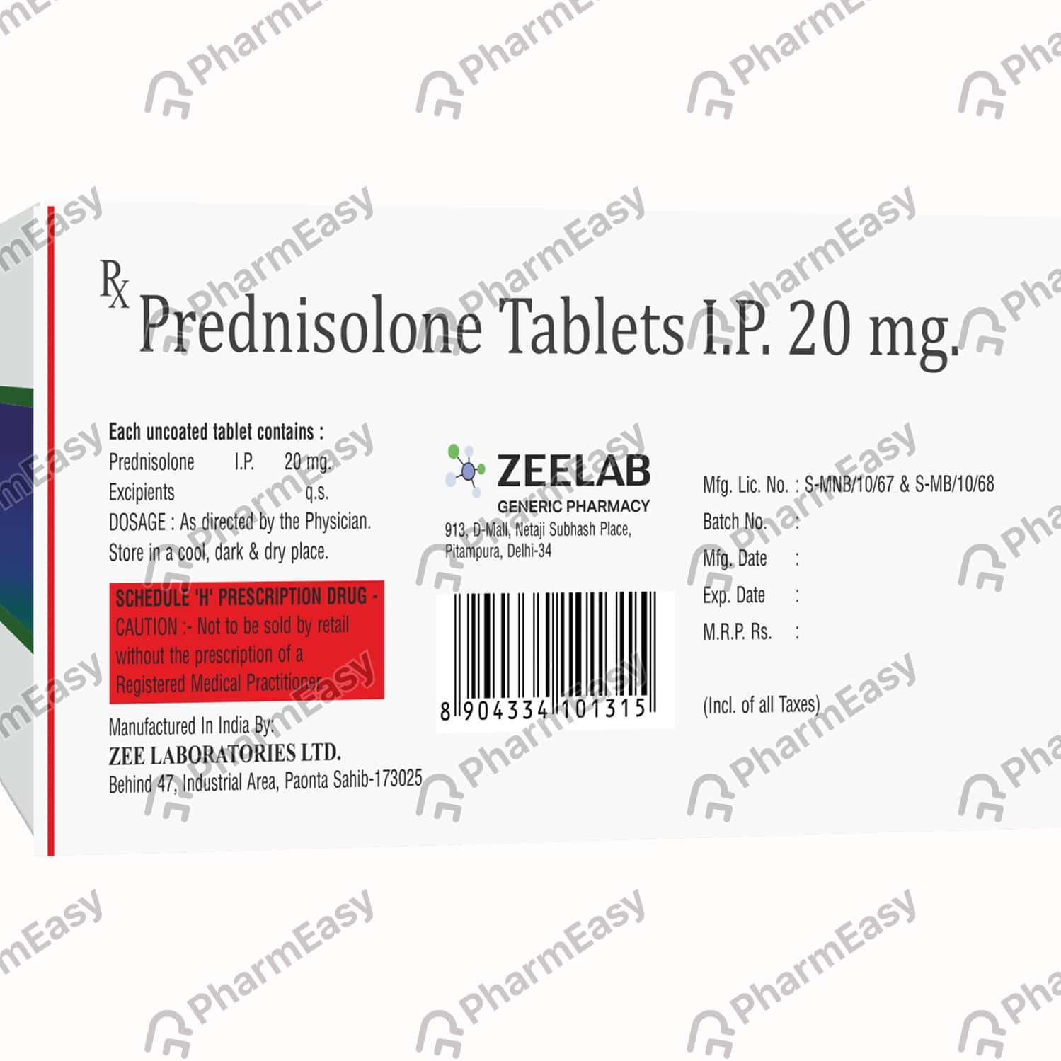 Buy Prednilix 20 MG Tablet (10) Online at Flat 15% OFF | PharmEasy