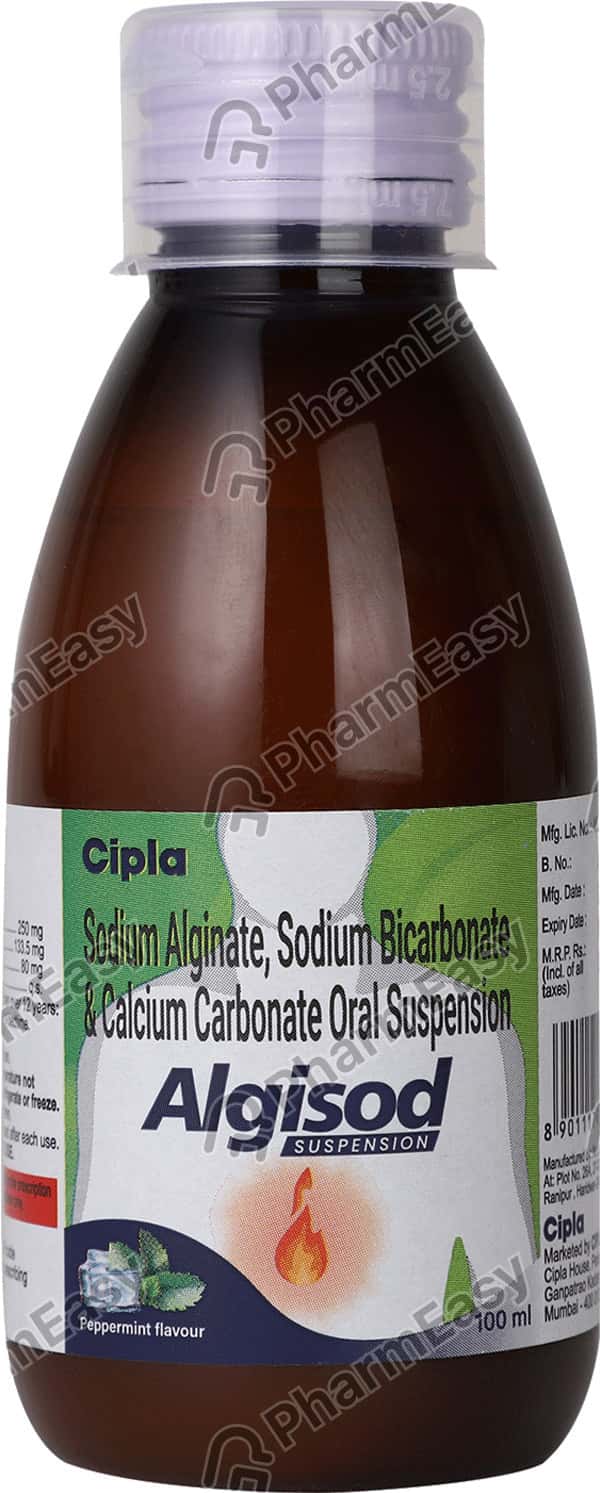 Algisod Peppermint Flavour Bottle Of 100ml Suspension: Uses, Side ...