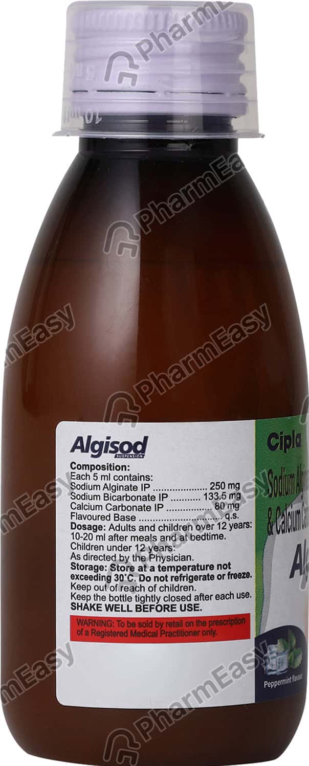 Buy Algisod Peppermint Flavour Bottle Of 100ml Suspension Online at ...