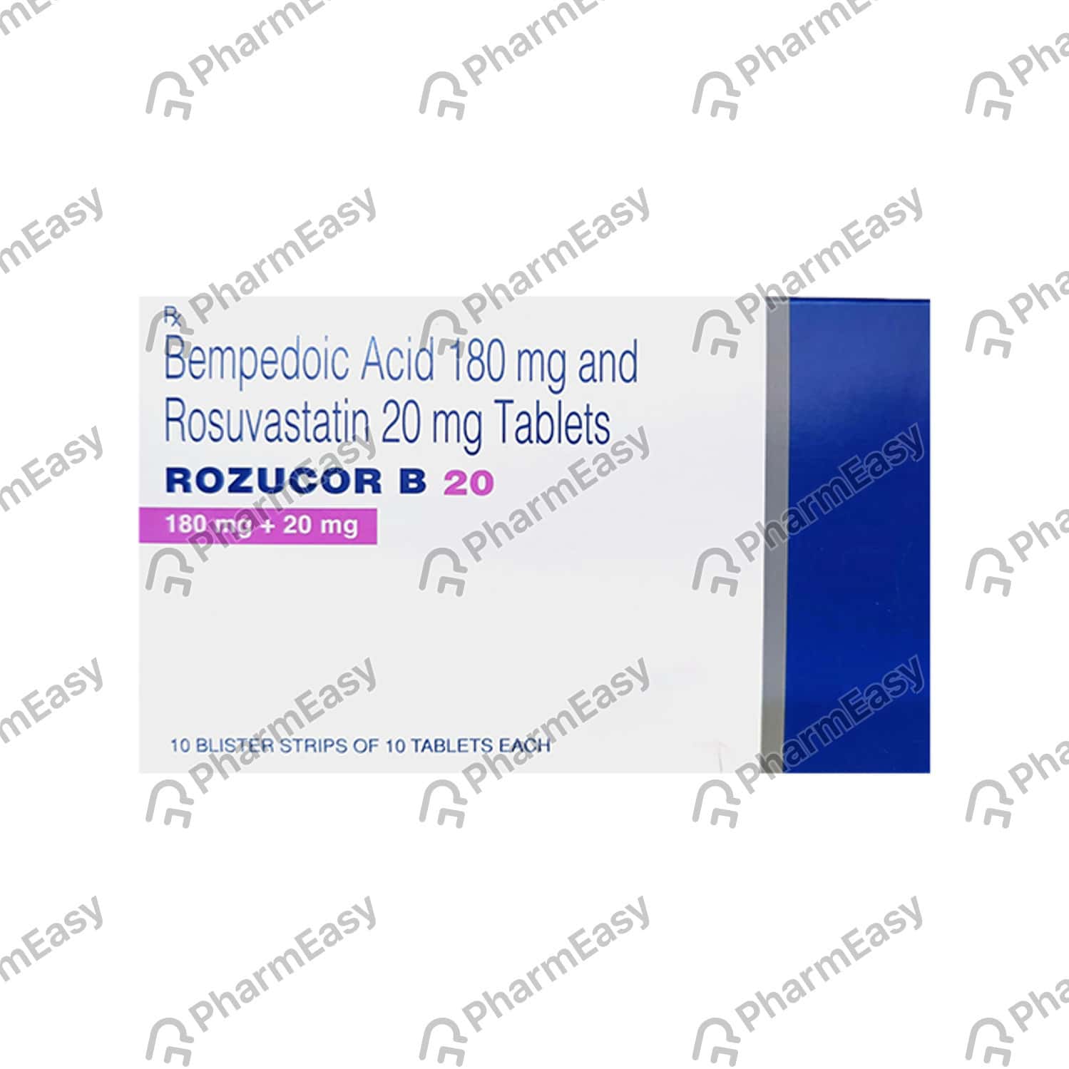 Buy Rozucor B 20mg Strip Of 10 Tablets Online at Flat 15% OFF | PharmEasy