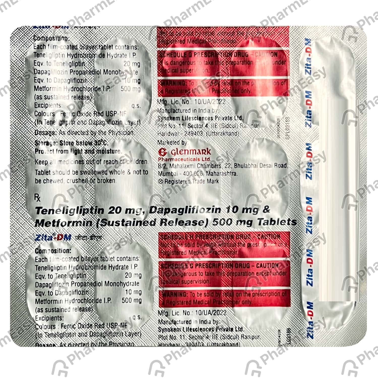 Buy Zita Dm 500mg Strip Of 15 Tablets Online at Flat 15% OFF | PharmEasy