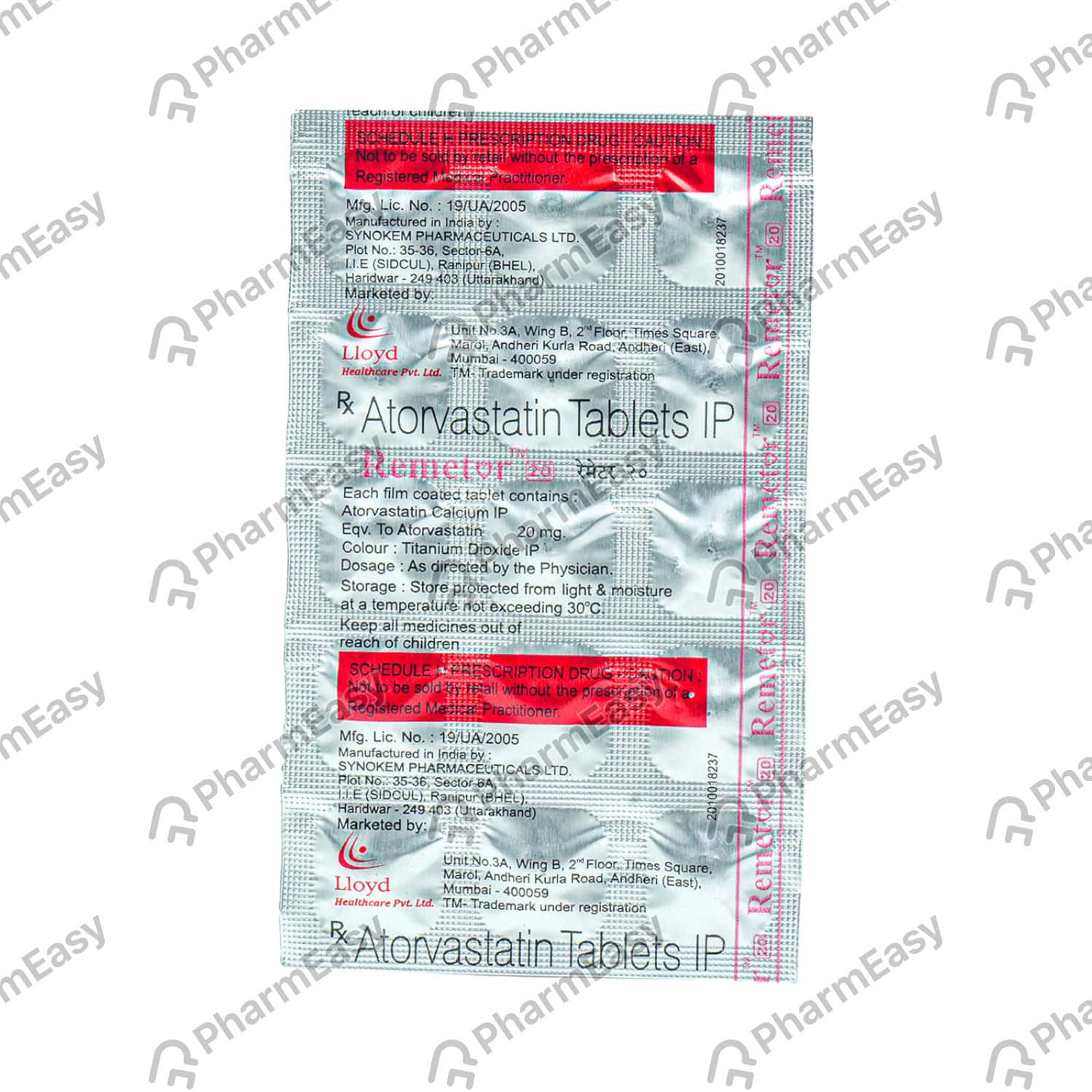 Remetor 20 MG Tablet (15): Uses, Side Effects, Price & Dosage | PharmEasy