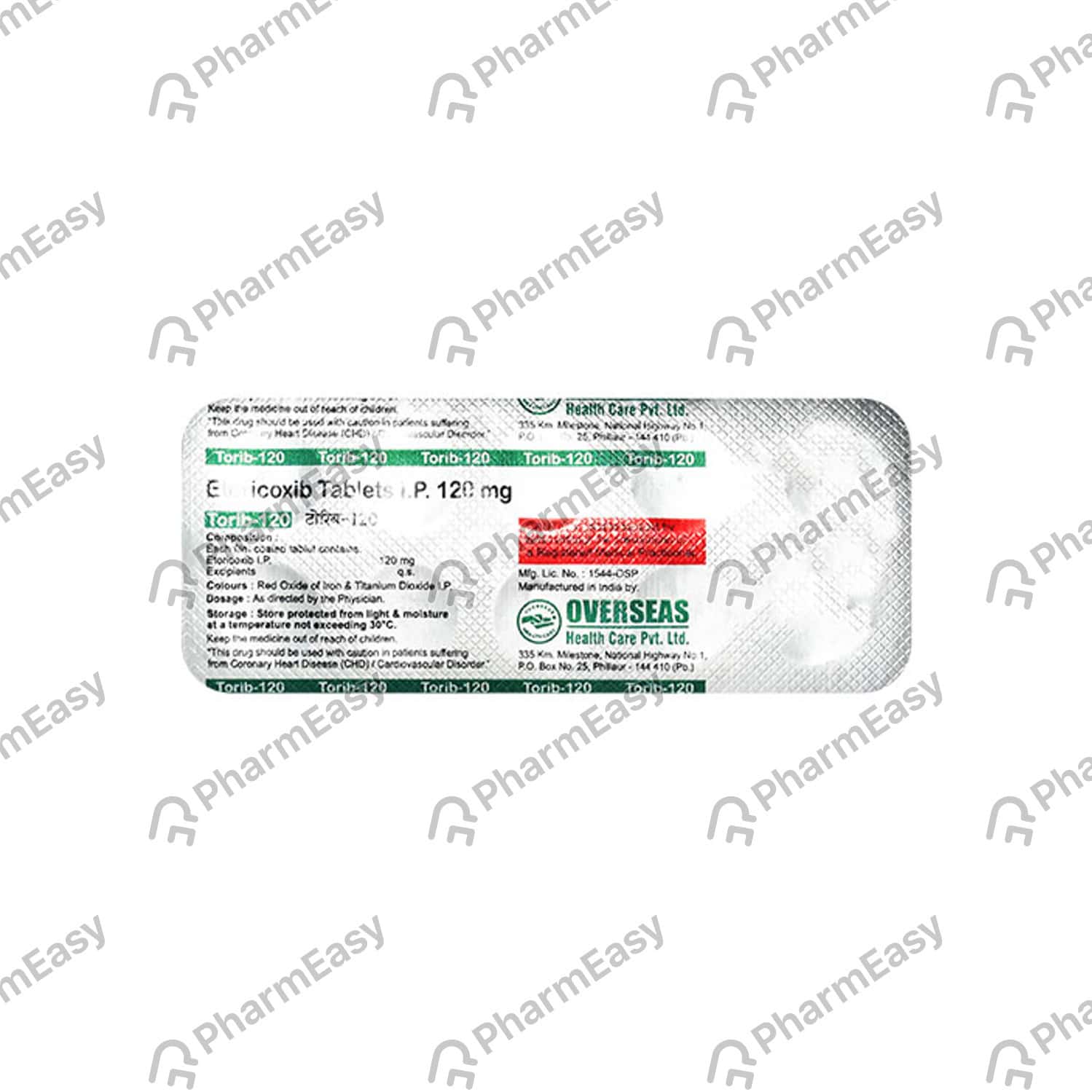 Torib 120 MG Tablet (10): Uses, Side Effects, Price & Dosage | PharmEasy