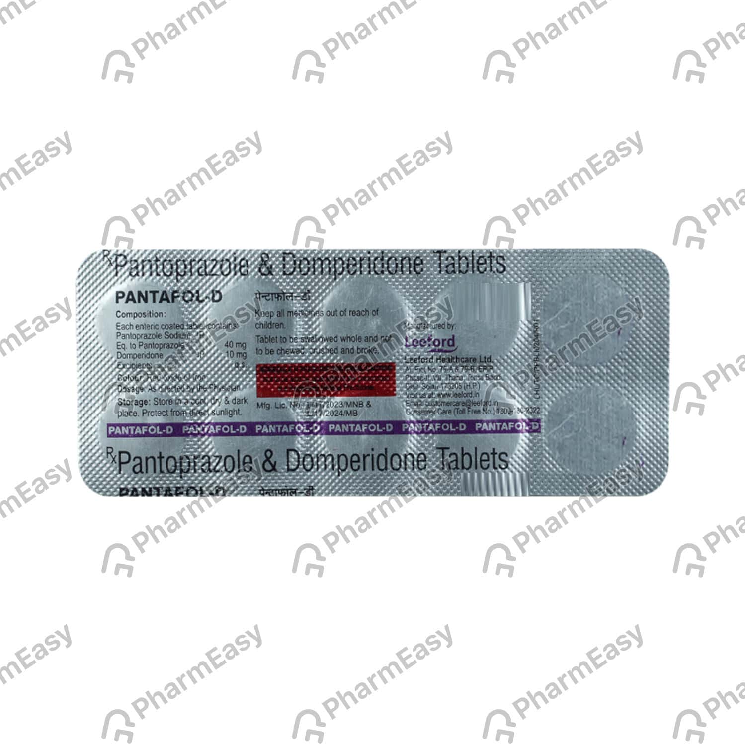 Pantafol D Strip Of 10 Capsules: Uses, Side Effects, Price & Dosage ...