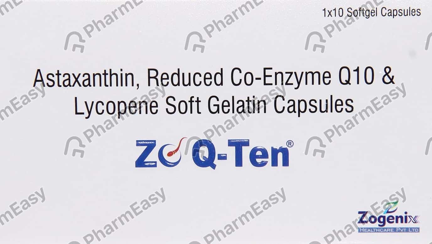 Buy Zo Q Ten Capsule 10'S Online at Flat 15% OFF | PharmEasy