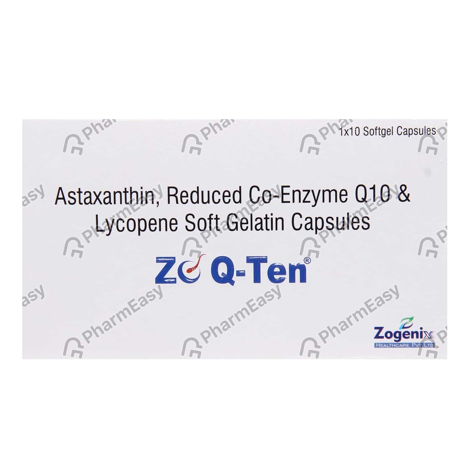 Buy Zo Q Ten Capsule 10'S Online at Flat 18% OFF* | PharmEasy