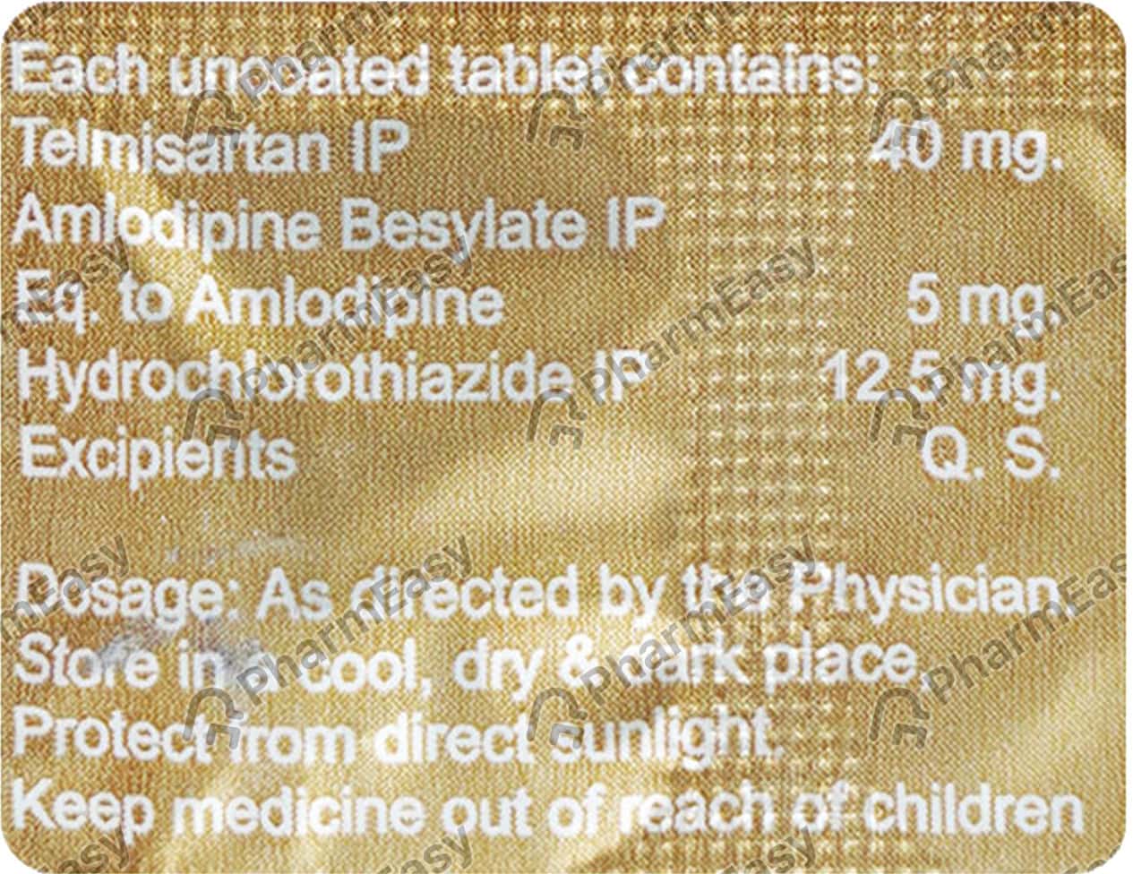 Telwis Amh 40mg Strip Of 10 Tablets: Uses, Side Effects, Price & Dosage ...