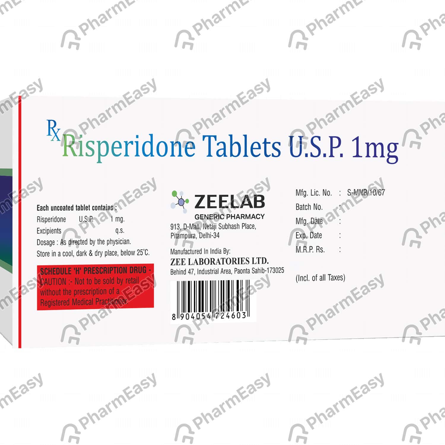 Buy Rispedon 1 MG Tablet (10) Online at Flat 15% OFF | PharmEasy