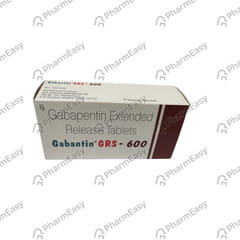 Gabantin Grs 600 MG Tablet (10): Uses, Side Effects, Price & Dosage ...