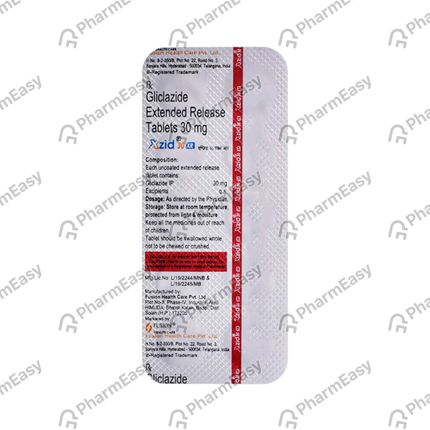 Xzid Xr 30 MG Tablet (10): Uses, Side Effects, Price & Dosage | PharmEasy