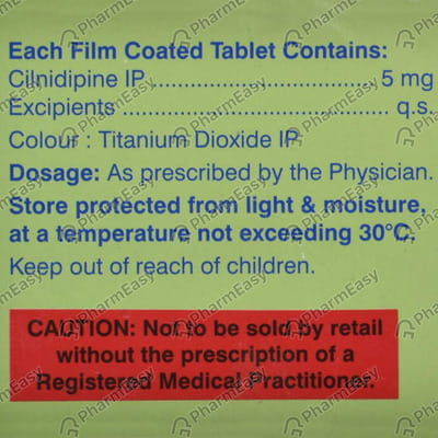 Cilacar 5 MG Tablet (15): Uses, Side Effects, Price & Dosage | PharmEasy