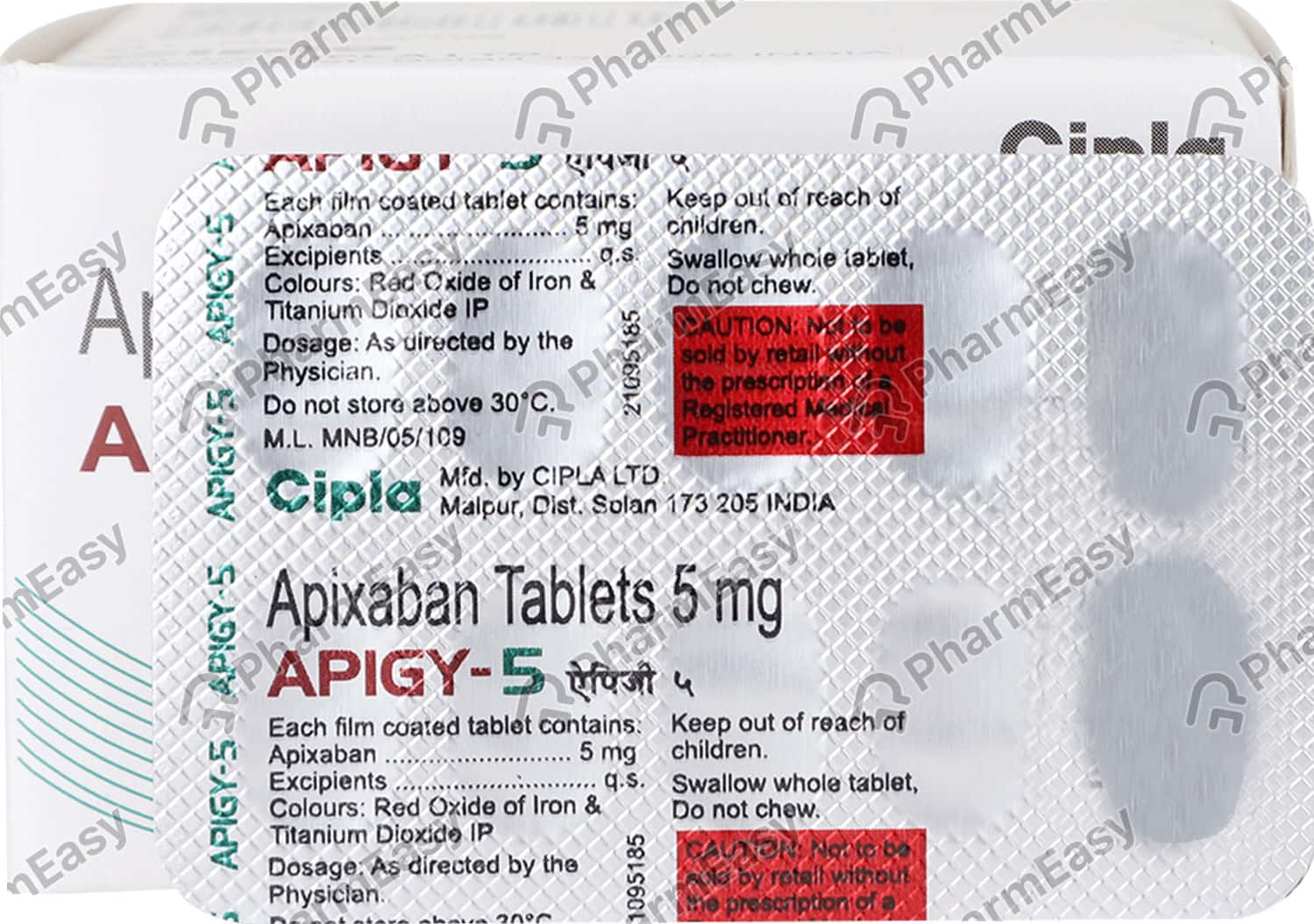 Buy Apigy 5 MG Tablet (10) Online at Flat 15% OFF | PharmEasy