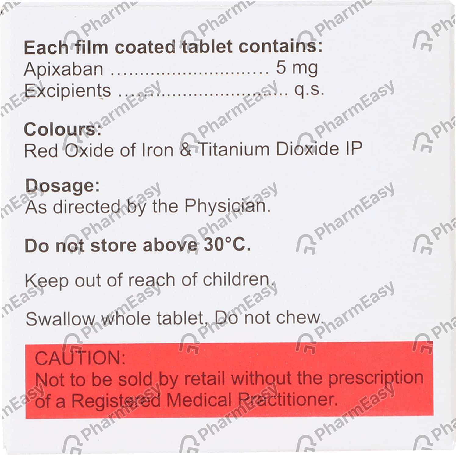 Buy Apigy 5 MG Tablet (10) Online at Flat 15% OFF | PharmEasy