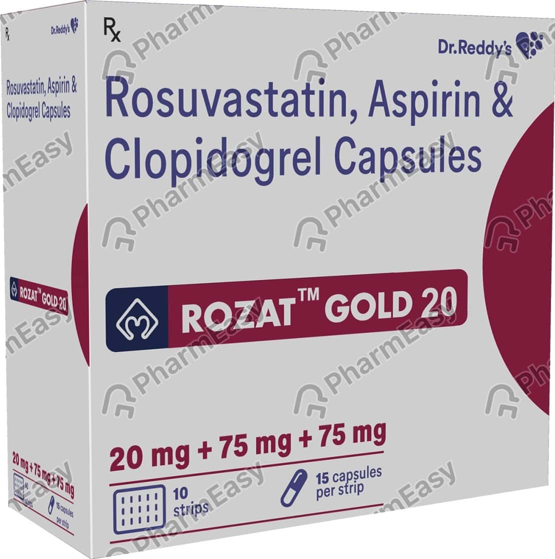Rozat Gold 20mg Strip Of 15 Capsules: Uses, Side Effects, Price ...