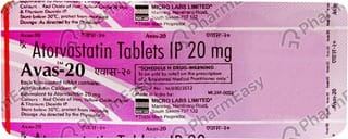 Avas 20 MG Tablet (30): Uses, Side Effects, Price, Dosage & Composition ...