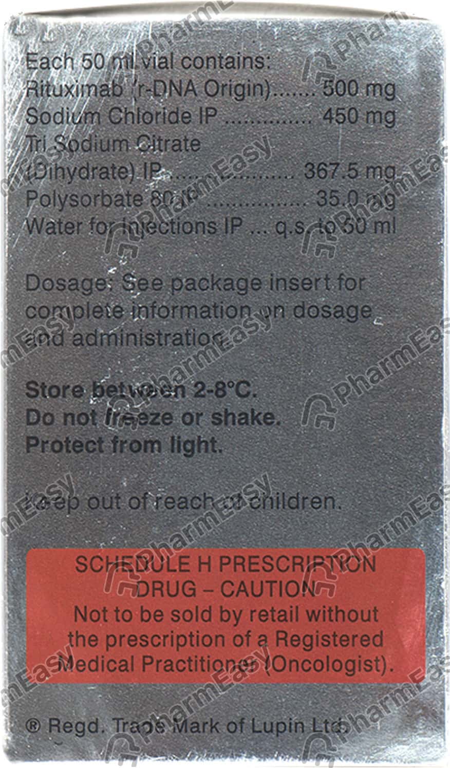 Lupiximab 500 MG/50ML Solution For Injection (50): Uses, Side Effects ...