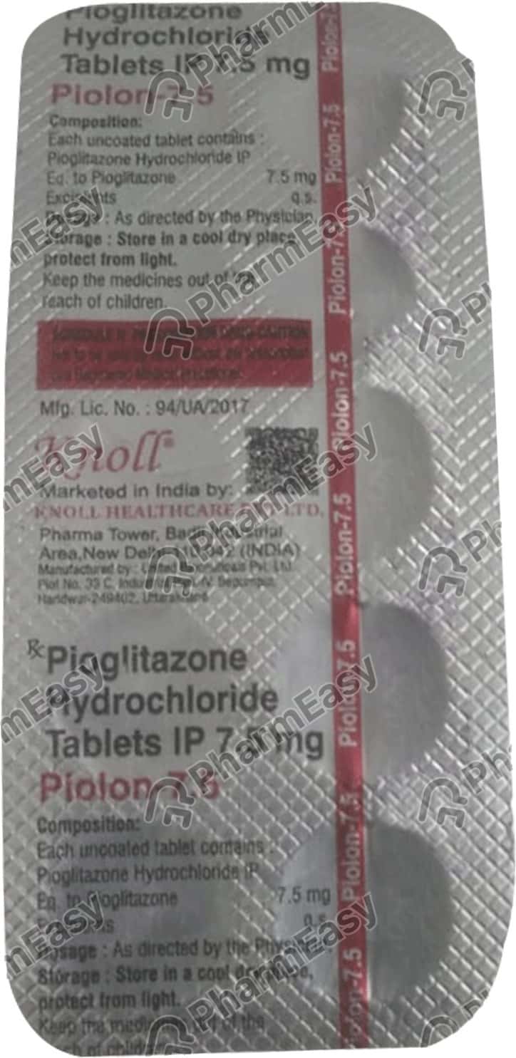 Piolon 7.5 MG Tablet (10): Uses, Side Effects, Price & Dosage | PharmEasy