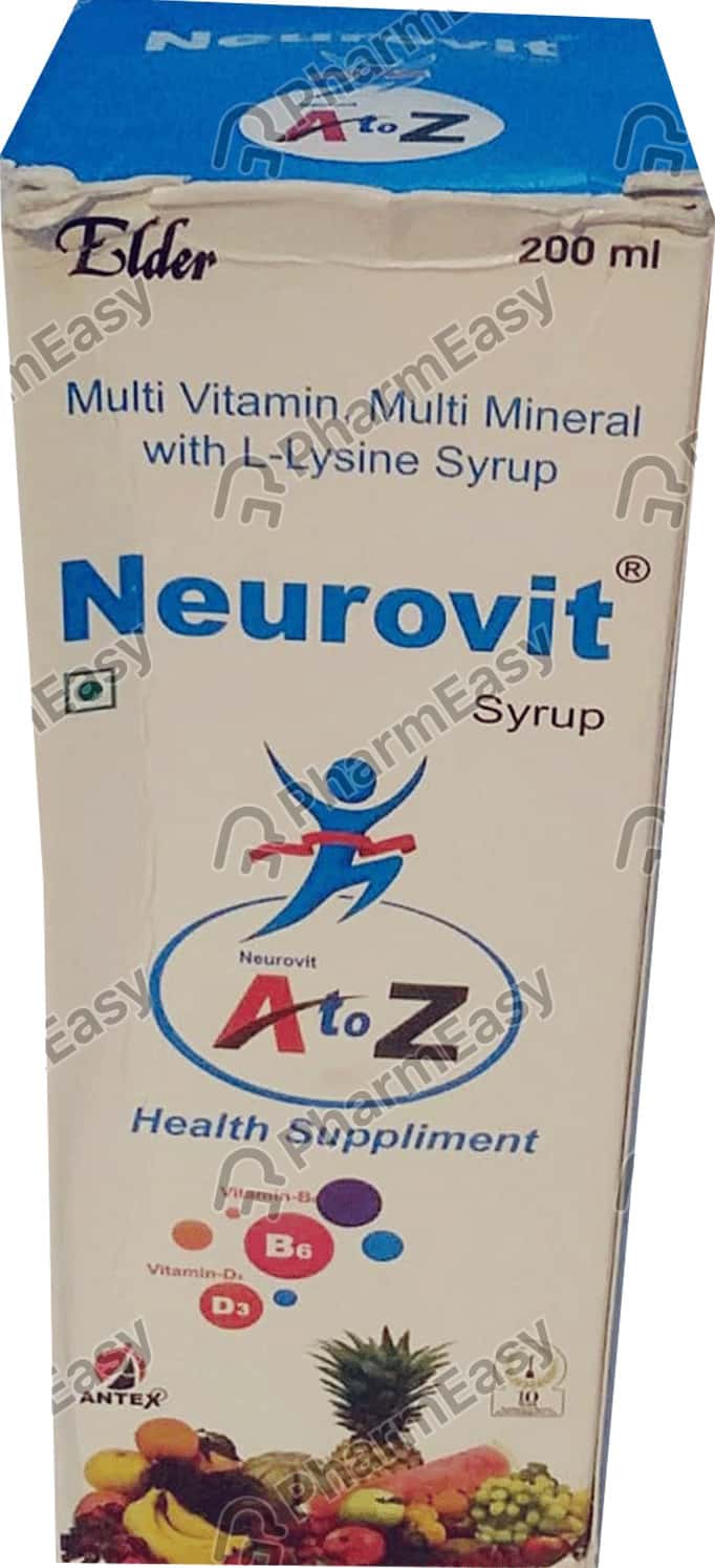 Buy Neurovit A To Z Bottle Of 200ml Syrup Online & Save Up to 24% at ...