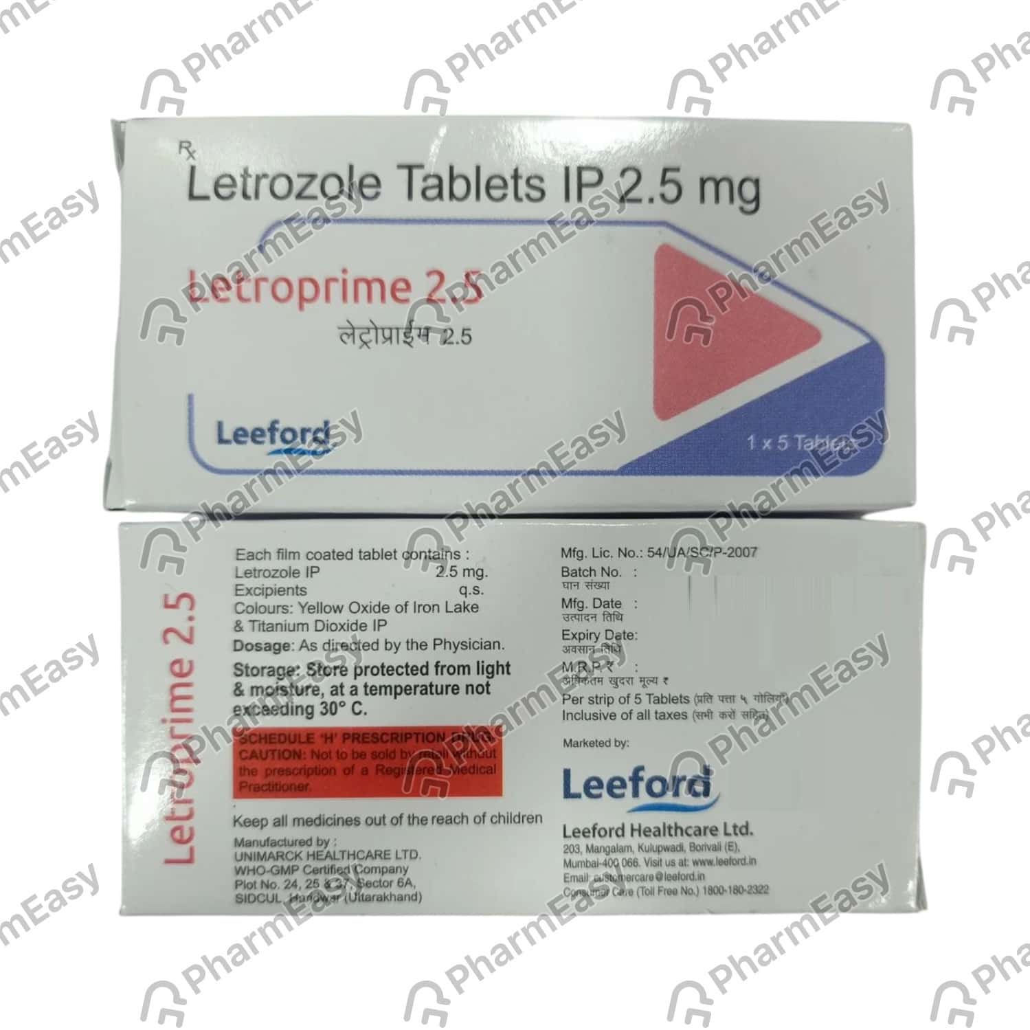 Letroprime 2.5 MG Tablet (5): Uses, Side Effects, Price & Dosage ...