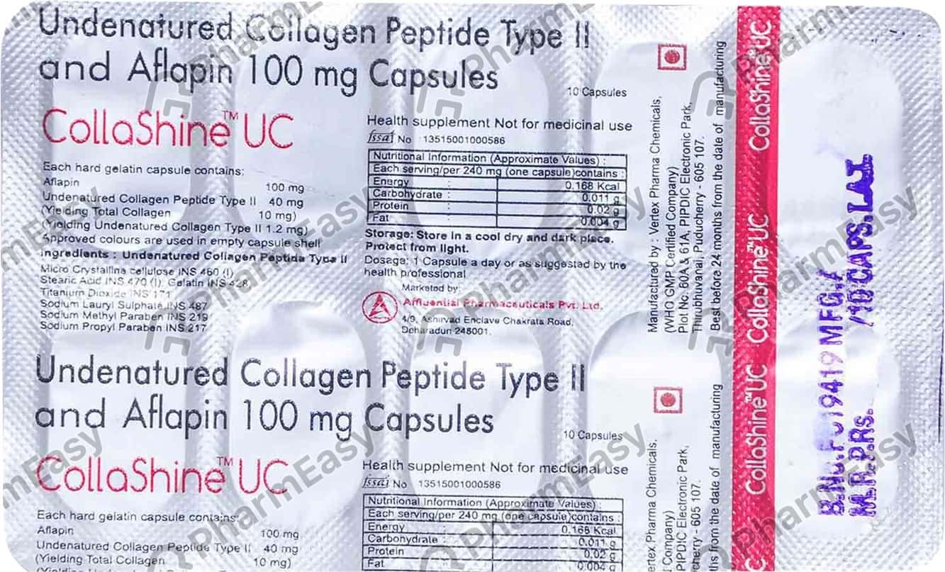 Buy Collashine Uc 40 MG Capsule (10) Online at Flat 15% OFF | PharmEasy