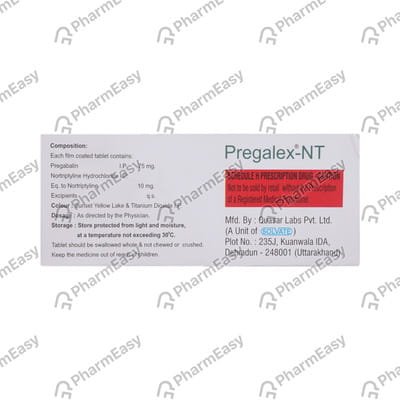 Pregalex Nt Strip Of 10 Tablets: Uses, Side Effects, Price & Dosage ...