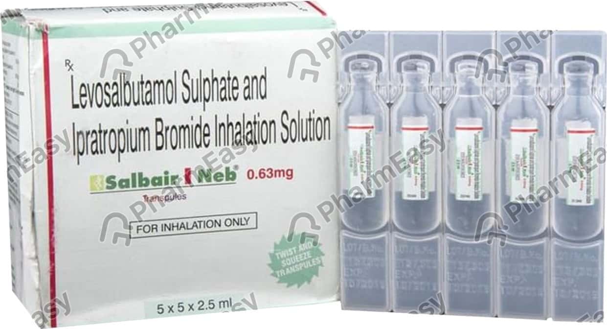 Buy Salbair I Neb 0.63mg 2.5ml Packet Of 5 Transpules Online at Flat 15 ...