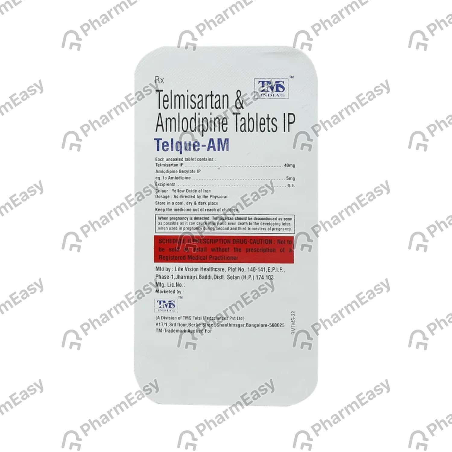 Telque Am Strip Of 15 Tablets: Uses, Side Effects, Price & Dosage ...