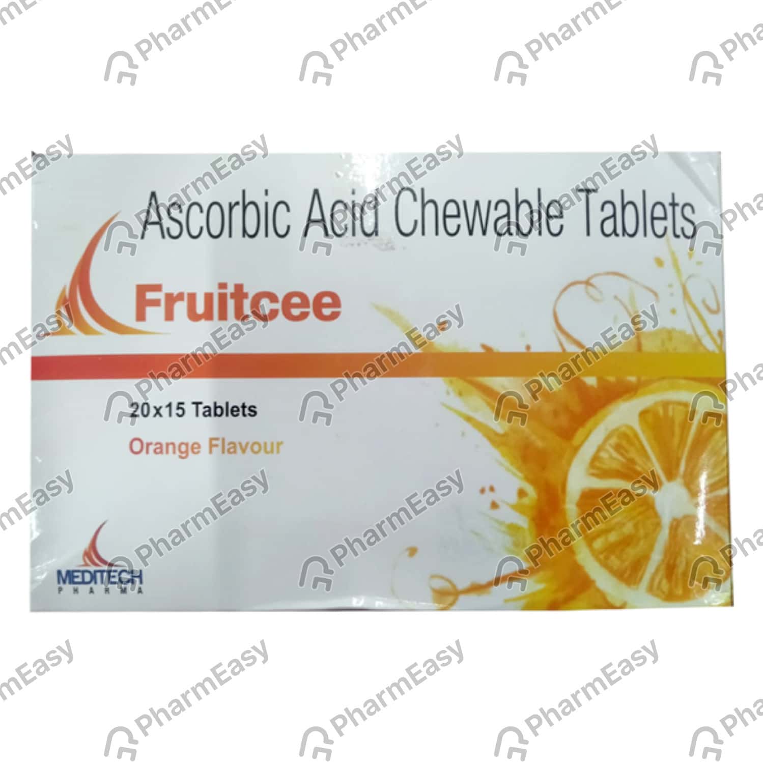 Buy Fruitcee Orange Flavour Strip Of 15 Chewable Tablets Online & Save ...
