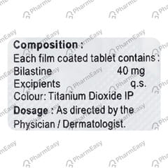 Bilanix Forte 40 MG Tablet (10): Uses, Side Effects, Price & Dosage ...