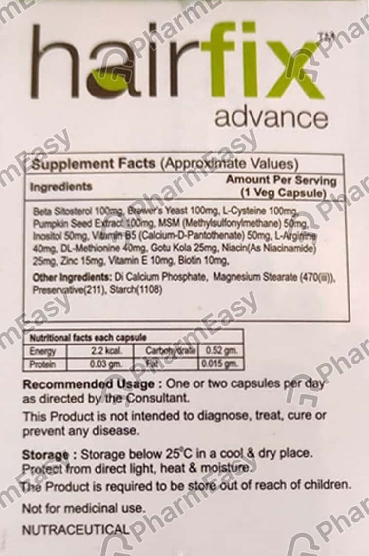 Buy HAIR FIX STRIP OF 30 TABLETS Online & Get Upto 60% OFF at PharmEasy