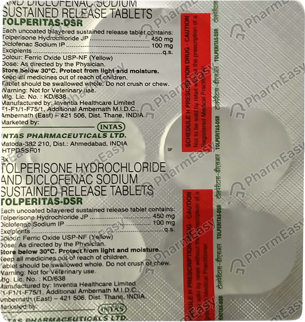 Buy Tolperitas Dsr Strip Of 5 Tablets Online at Flat 15% OFF | PharmEasy